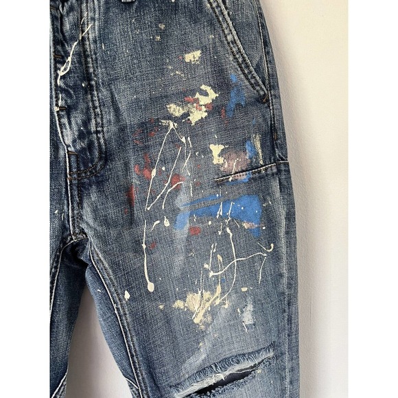 One Teaspoon | Jeans | Nwt One Teaspoon Blue Suede Mr Browns Paint ...